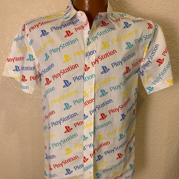 Sony | Shirts | New Sony Playstation Gaming Button Down Shirt | Poshmark